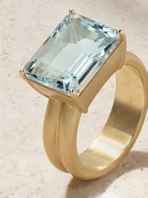 Irene Neuwirth Gemmy Gem 18-karat Aquamarine Ring