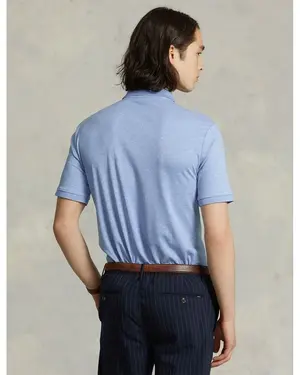 Polo Ralph Lauren Soft Cotton Polo Shirt - Blue Heather