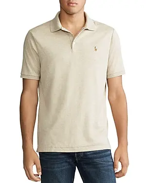 Polo Ralph Lauren Classic Fit Soft Cotton Polo Shirt Tuscan Beige Heather