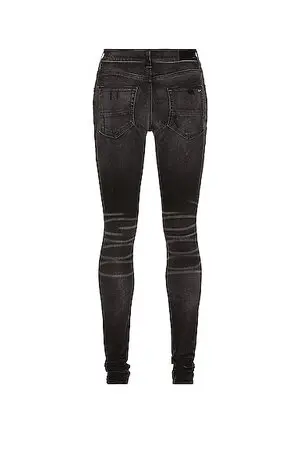 Amiri Mx1 Cracked Pink Leather In Black