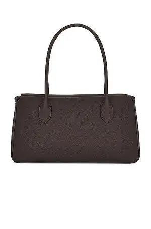 THE ROW E/w Top Handle Bag In Chocolate