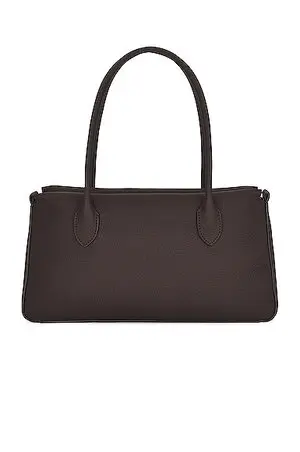 THE ROW E/w Top Handle Bag In Chocolate