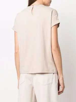 Brunello Cucinelli Fitted T-shirt - Neutrals