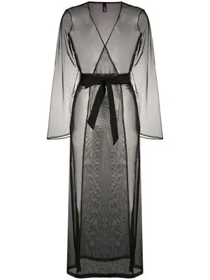 MAISON CLOSE Madame Rêve Sheer Belted Robe