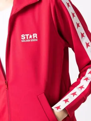 GOLDEN GOOSE Star-print Two-tone Bomber Jacket