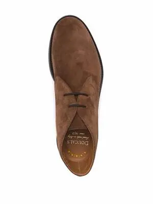 DOUCAL'S Lace-up Suede Desert Boots