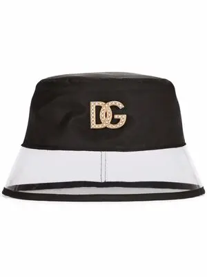 Dolce & Gabbana Transparent-brim Bucket Hat - Black