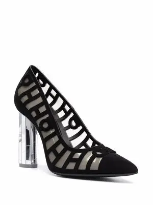FERRAGAMO Mirrored Heel Pumps