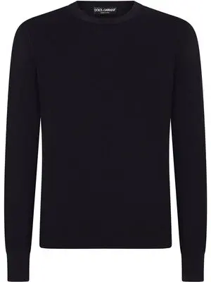 Dolce & Gabbana Round-neck Cashmere Jumper - Blue