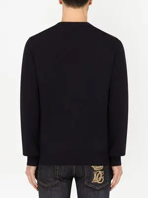 Dolce & Gabbana Round-neck Cashmere Jumper - Blue