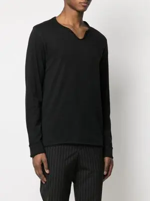 Zadig&Voltaire Monastir Long-sleeved T-shirt - Black