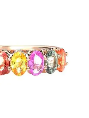 PRAGNELL 18kt Rose Sapphire Cocktail Ring - Gold