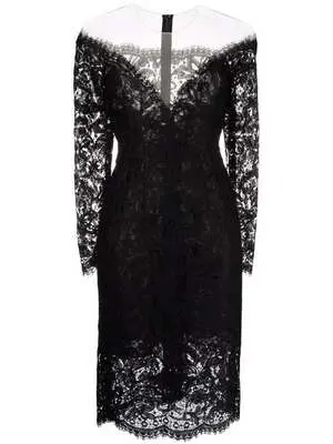 Black Lace Mini Cocktail Dresses
