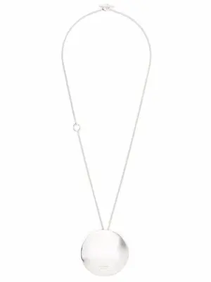 JIL SANDER Round Pendant Necklace
