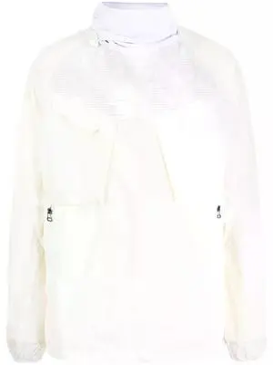 MAHARISHI Pullover Funnel-neck Jacket - White