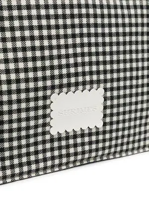 Shrimps Gingham-check Medium Shopper Tote
