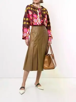 TOD'S Patterned Silk Blouse