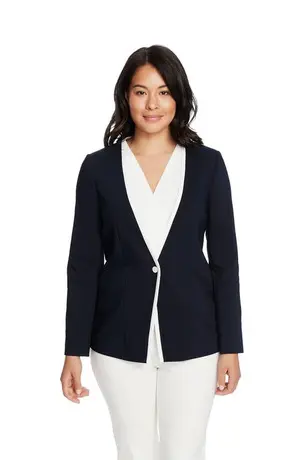 Chaus One-button Trimmed Jacket