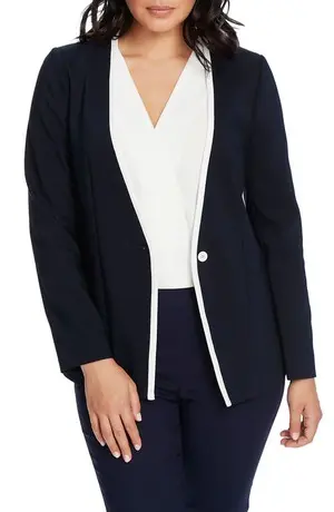 Chaus One-button Trimmed Jacket