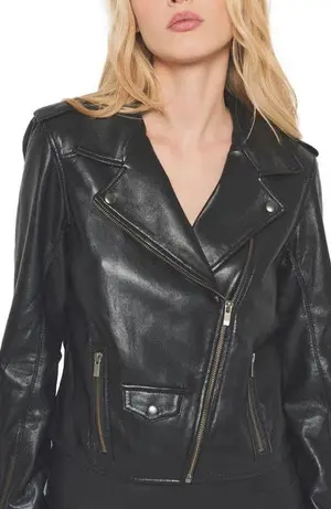 AS By DF Cult Recycled Leather Jacket - Black