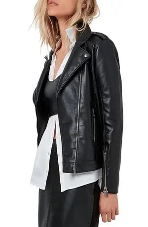 AS By DF Cult Recycled Leather Jacket - Black