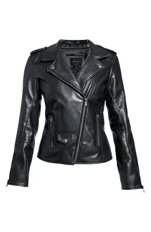 AS By DF Cult Recycled Leather Jacket - Black