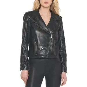AS By DF Cult Recycled Leather Jacket - Black