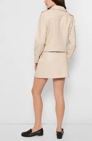 AS By DF Cult Recycled Leather Jacket - Sand