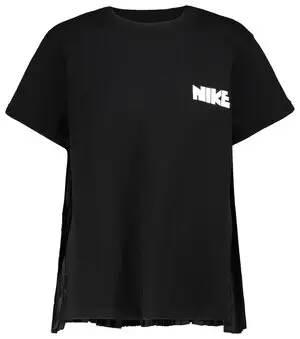 Nike X Sacai Pleated T-Shirt In Black - 32% Off | Editorialist
