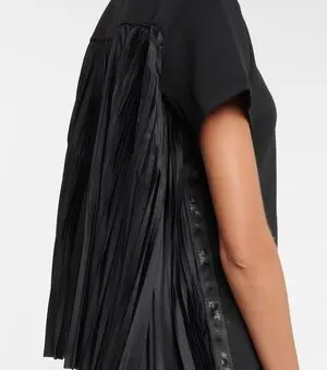 Nike X Sacai Pleated T-Shirt In Black - 32% Off | Editorialist