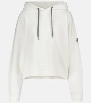 Moncler Cotton-blend Hoodie - White