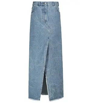 Dries Van Noten Denim Maxi Skirt