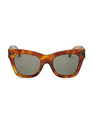 Celine CELINE 50MM Tortoise Cat Eye Sunglasses - Brown Tortoise