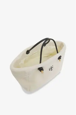 ANINE BING Mini Saffron Tote Cream