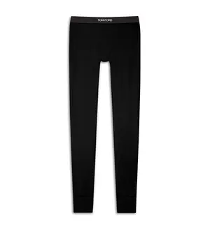 TOM FORD Cotton Blend Long Underwear - Black