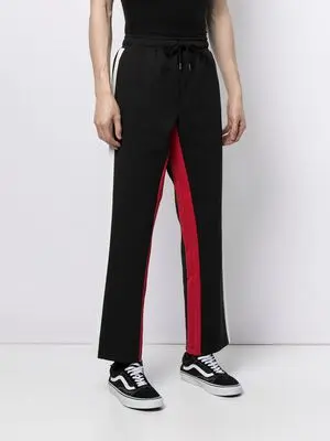 PORTS V Side-stripe Straight Trousers
