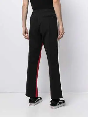 PORTS V Side-stripe Straight Trousers