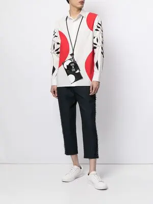 PORTS V Graphic-print Long-sleeve Shirt