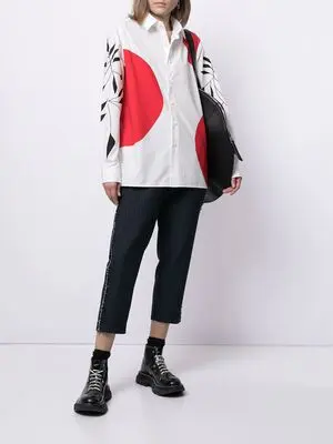 PORTS V Graphic-print Long-sleeve Shirt