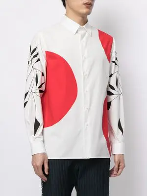 PORTS V Graphic-print Long-sleeve Shirt