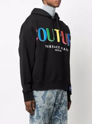 Versace Logo-print Cotton Hoodie