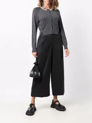 Simone Rocha Cropped Wide-leg Trousers