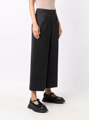Simone Rocha Cropped Wide-leg Trousers