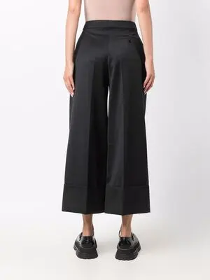 Simone Rocha Cropped Wide-leg Trousers