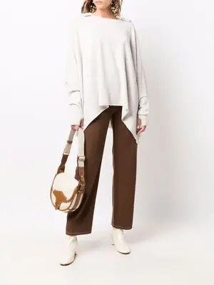 Malo Hooded Draped Cashmere Top