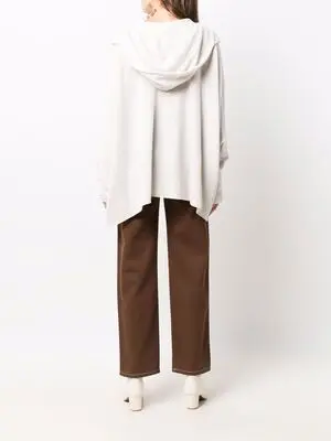 Malo Hooded Draped Cashmere Top