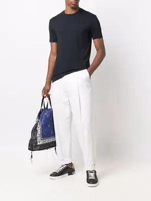 Emporio Armani Round Neck Short-sleeved T-shirt - Blue