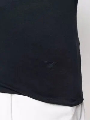 Emporio Armani Round Neck Short-sleeved T-shirt - Blue