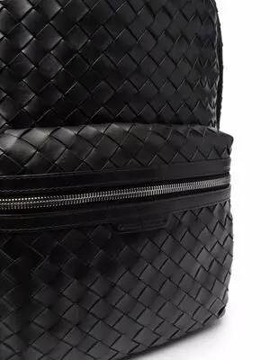 Officine Creative Armor Woven Leather Backpack
