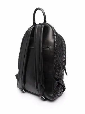 Officine Creative Armor Woven Leather Backpack
